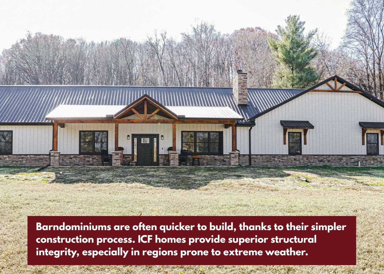 Barndominium vs ICF House: Which Is the Best Option for Your Next Build